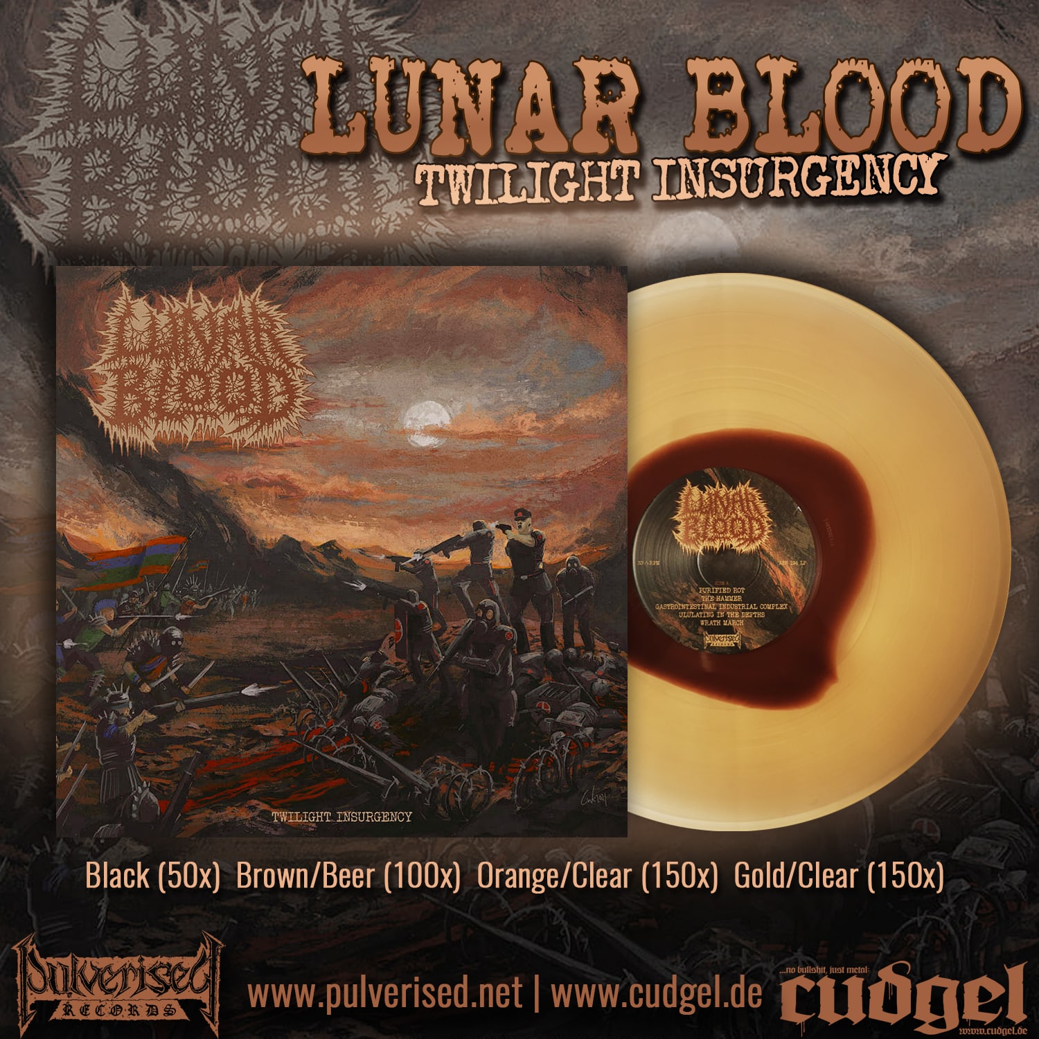 LUNAR BLOOD – twilight insurgency LP brown beer colour in colour ...