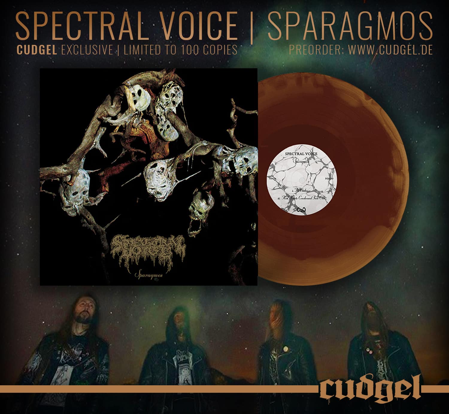 SPECTRAL VOICE – sparagmos LP gold trans brown CUDGEL EXCLUSIVE ...