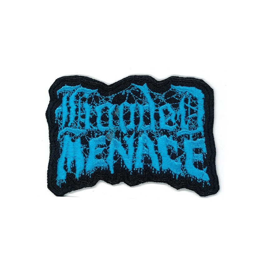 HOODED MENACE - blue logo PATCH - cudgel | Der ultimative Metal Online ...